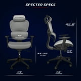 RESPAWN Specter Full Mesh Ergonomic Gaming Chair, in Graphite Gray (RSP ...