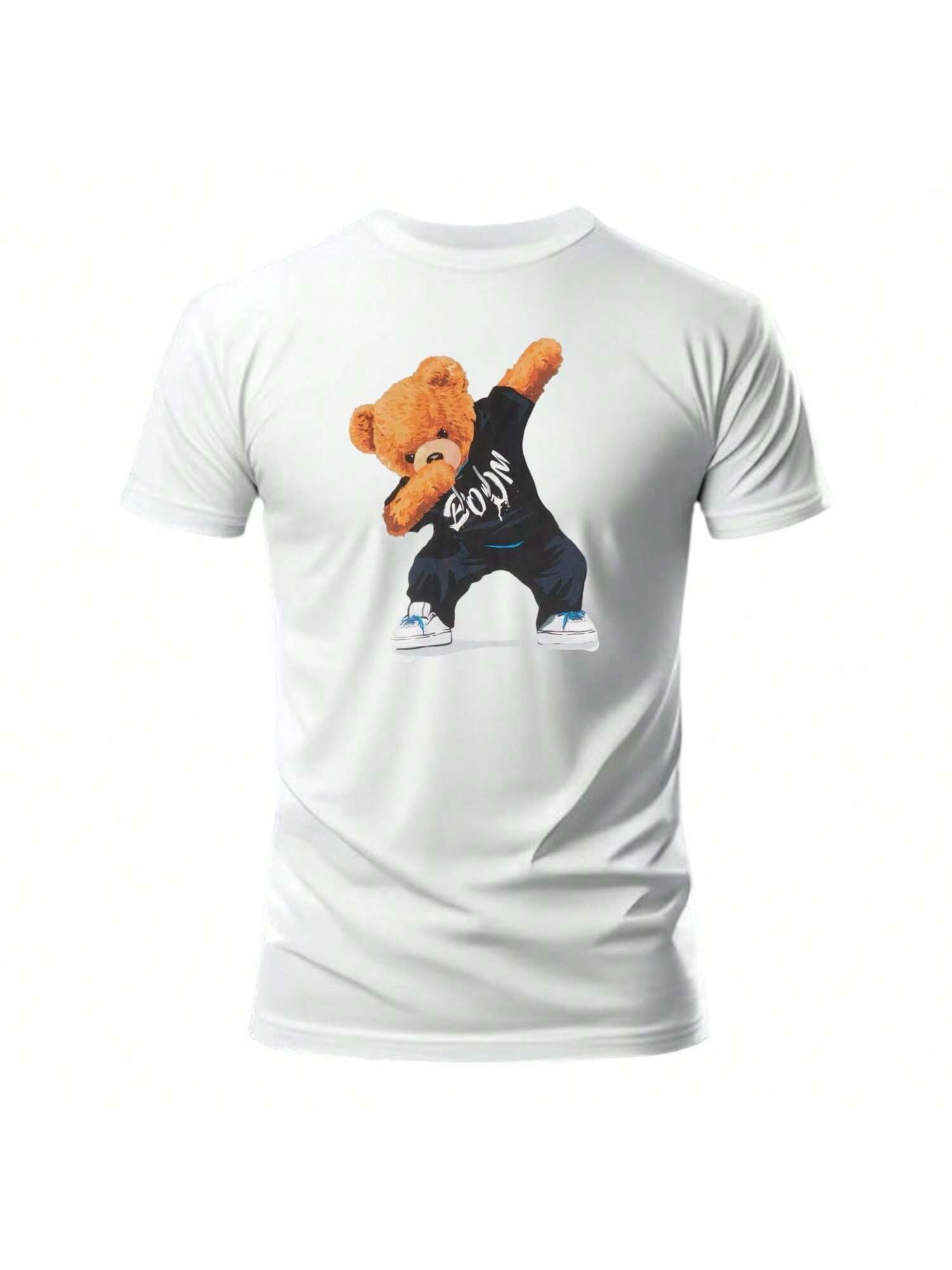 Playera Con Impresion De Oso Boom Fashion Ropa Para Hombre Color Blanco ...