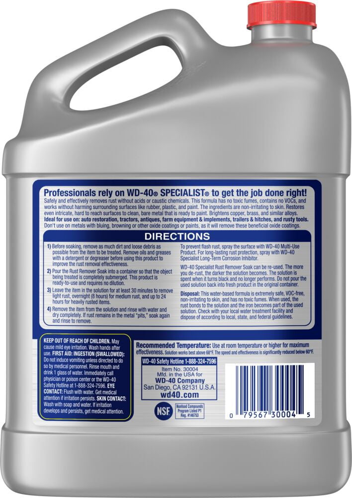 Buy WD-40 Specialist Rust Remover Soak, 1 Gallon Online at Lowest Price ...