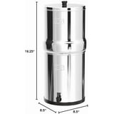 Big Berkey 2.25 Gallon Portable Drinking Water Filtration System and ...