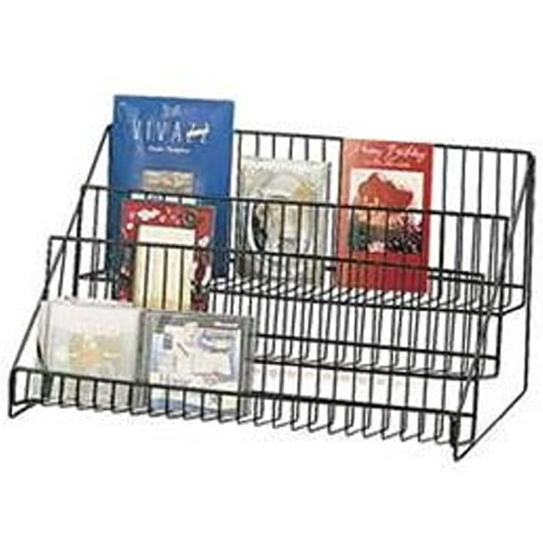 Black 3-Tier Wire Countertop Rack 12¾” x 23½” x 14" - Walmart.com