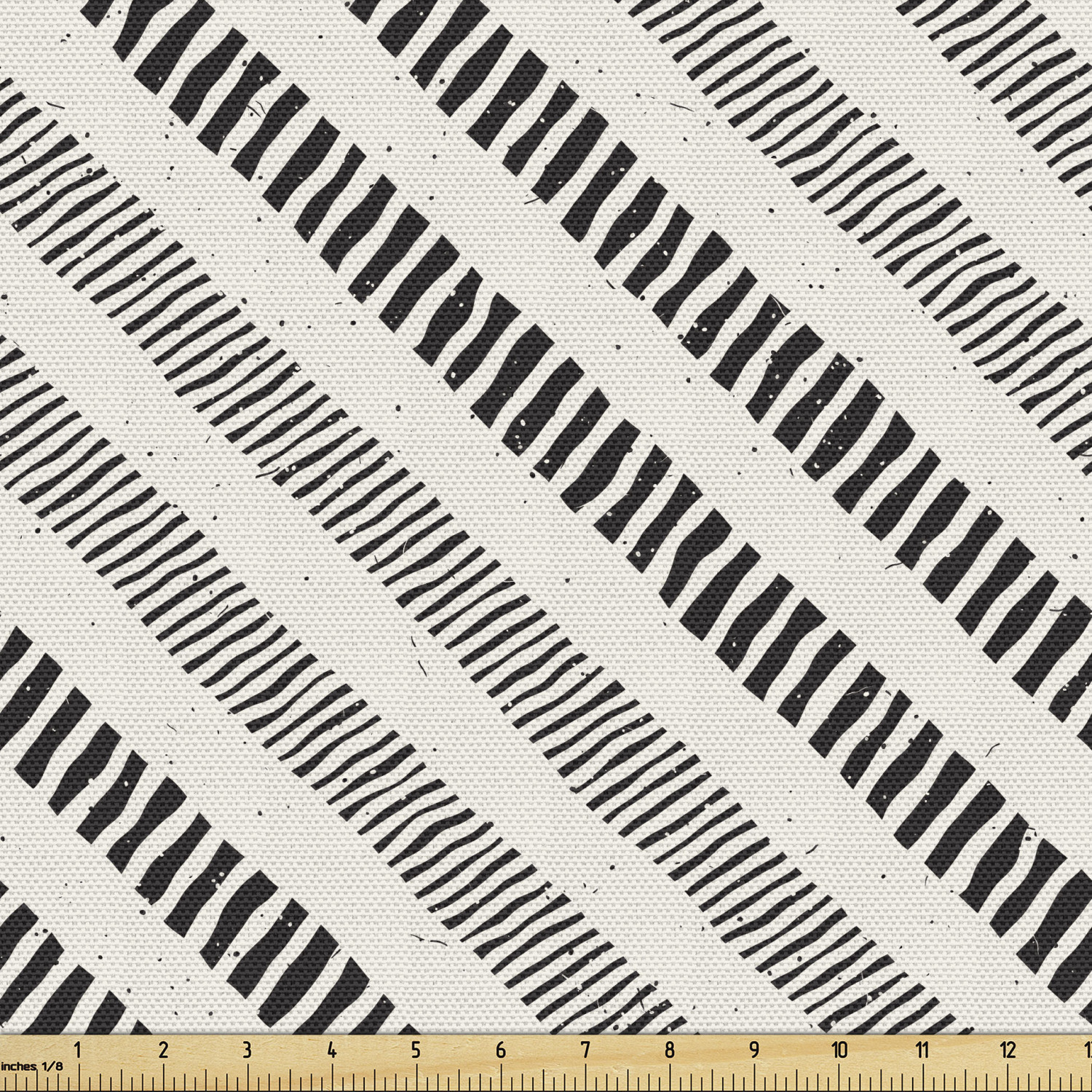 Geometric Upholstery Fabric by the Yard, Hatching Lines Inspired Skew ...