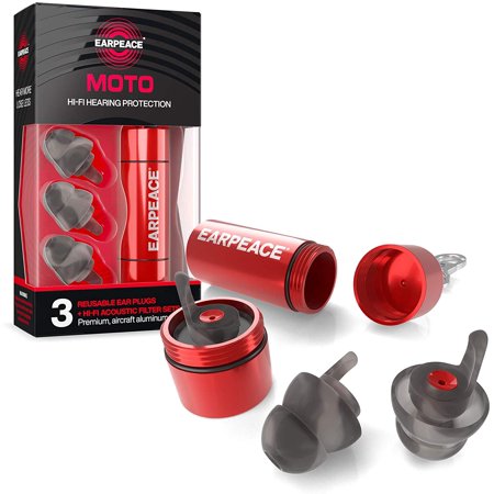 Motorcycle Ear Plugs – Reusable High Fidelity Moto Ear Plugs for Riding ...