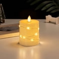 1pc LED Flameless Candle with Oscillating Flame - Warm White Light for ...