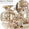 3D Wooden Puzzles Marble Run Set - Mechanical Model Kit for Adults DIY ...