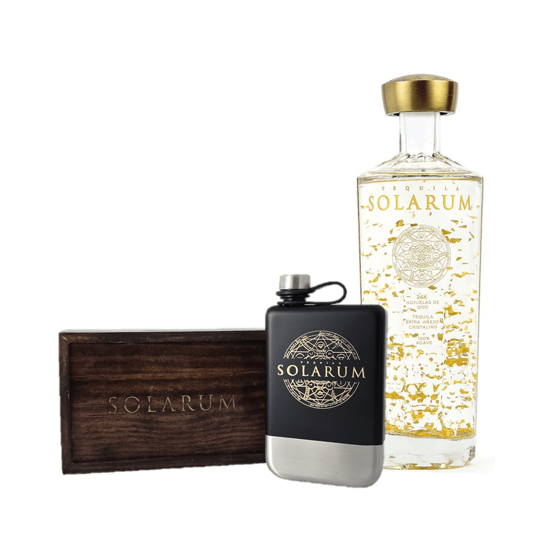 Tequila Solarum Solarum Extra Añejo 24K 750 Ml Pacha Solarum | Walmart ...
