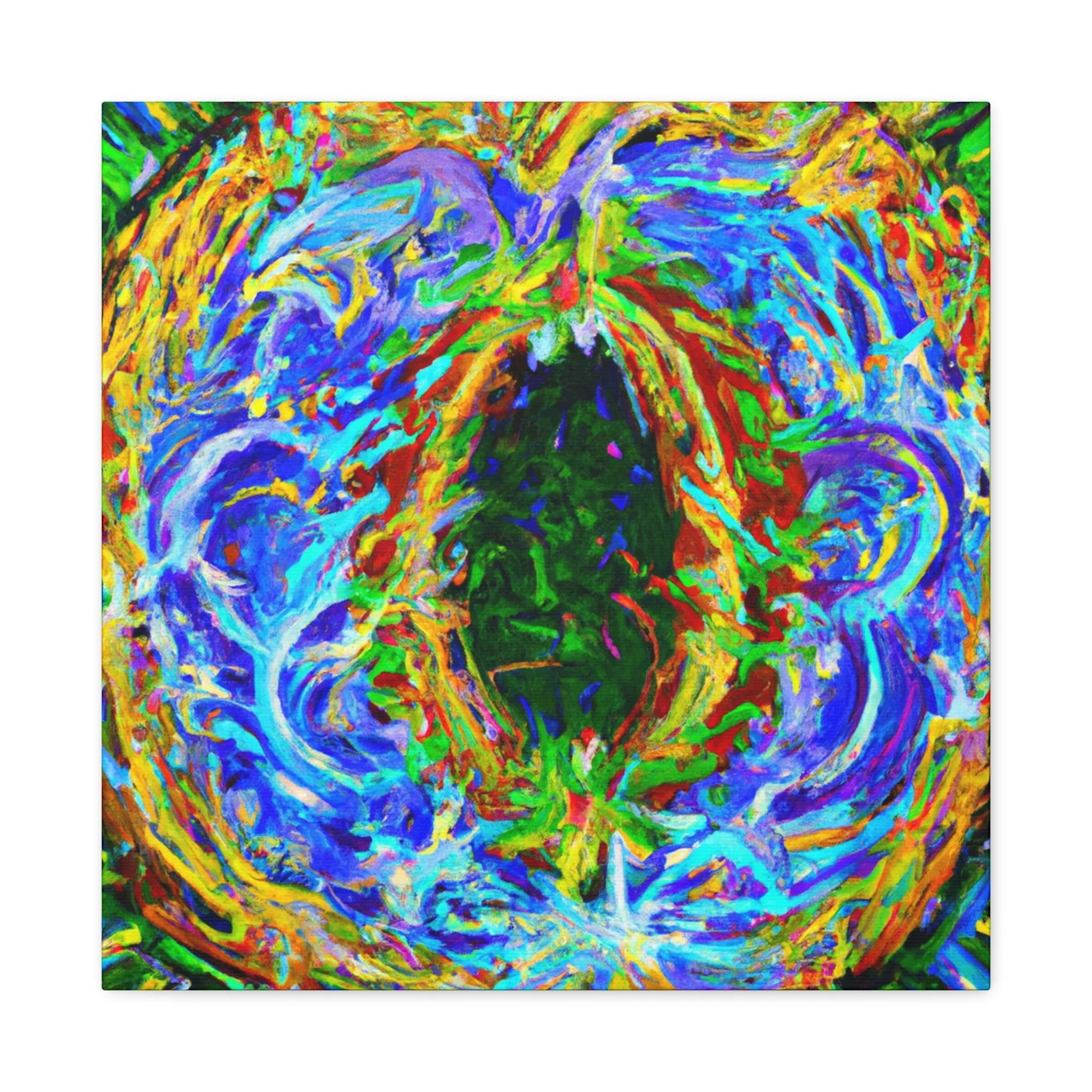 Wreath of Vibrant Color - Canvas - Walmart.com