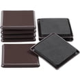 8 PCS Furniture Sliders for Carpet, Square Plastic Moving Slider, 3.5 ...