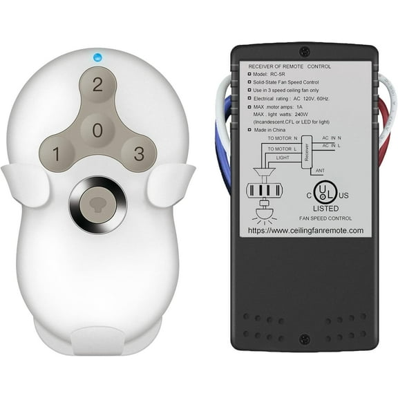 Ceiling Fan Remote Replacement, Universal Ceiling Fan Remote Control ...