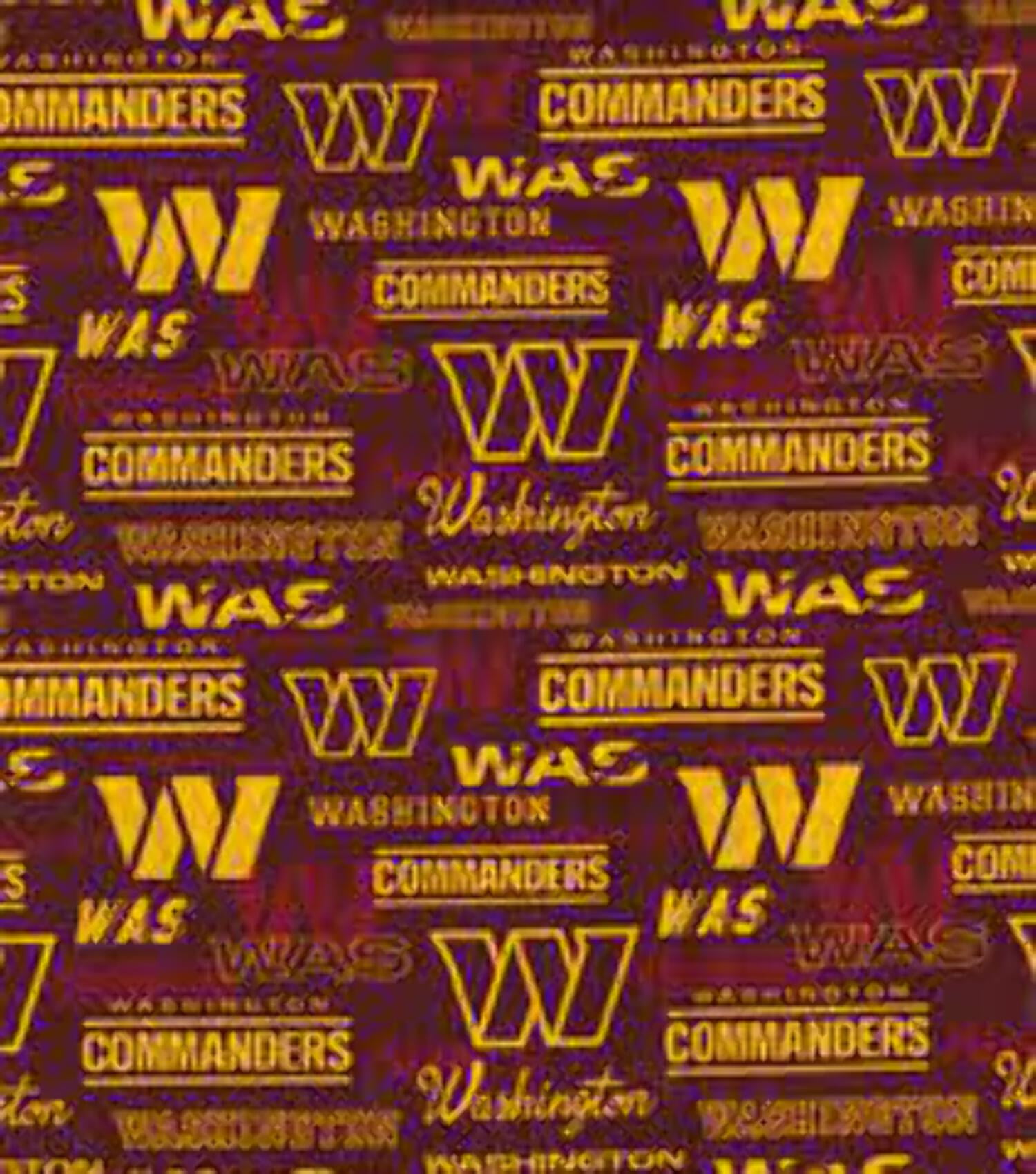 Washington Commanders Allover Cotton Fabric - Walmart.com
