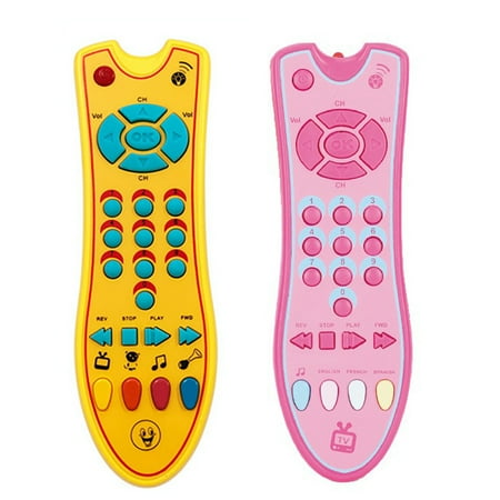 Kids TV Remote Control Toy Early TV remote Educational Electric Plastic ...