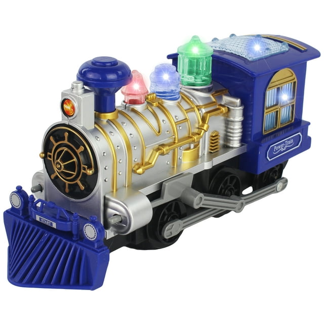 Bump and Go High Speed Battery Operated Train Car with Lights and Music ...