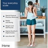 iHome Digital Battery Powered Bathroom Scale 397 lbs FSA and HSA ...