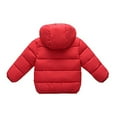 URMAGIC Toddler Little Girl Boy Winter Hooded Coat Fleece Lined Down Jacket for 2-6T Kids ...