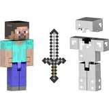 Minecraft Diamond Level Steve, 5.5-inch Collector Action Figure Toy for ...