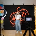 Game Theme Photography Backdrop 8x6FT, Red Game Controller Photo ...