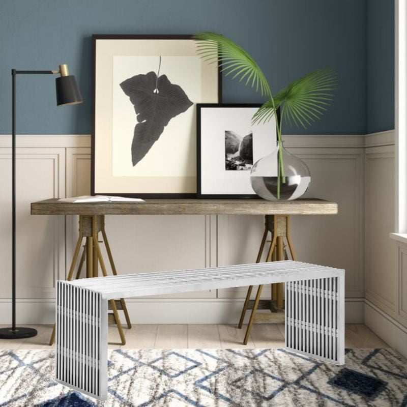 Click here for Take Me Home Furniture Vixey Large Bench In Chrome... prices