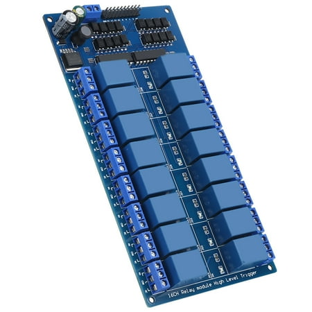 12V Electromagnetic Relay Module, 16 Channel Relay Module, Long Service ...