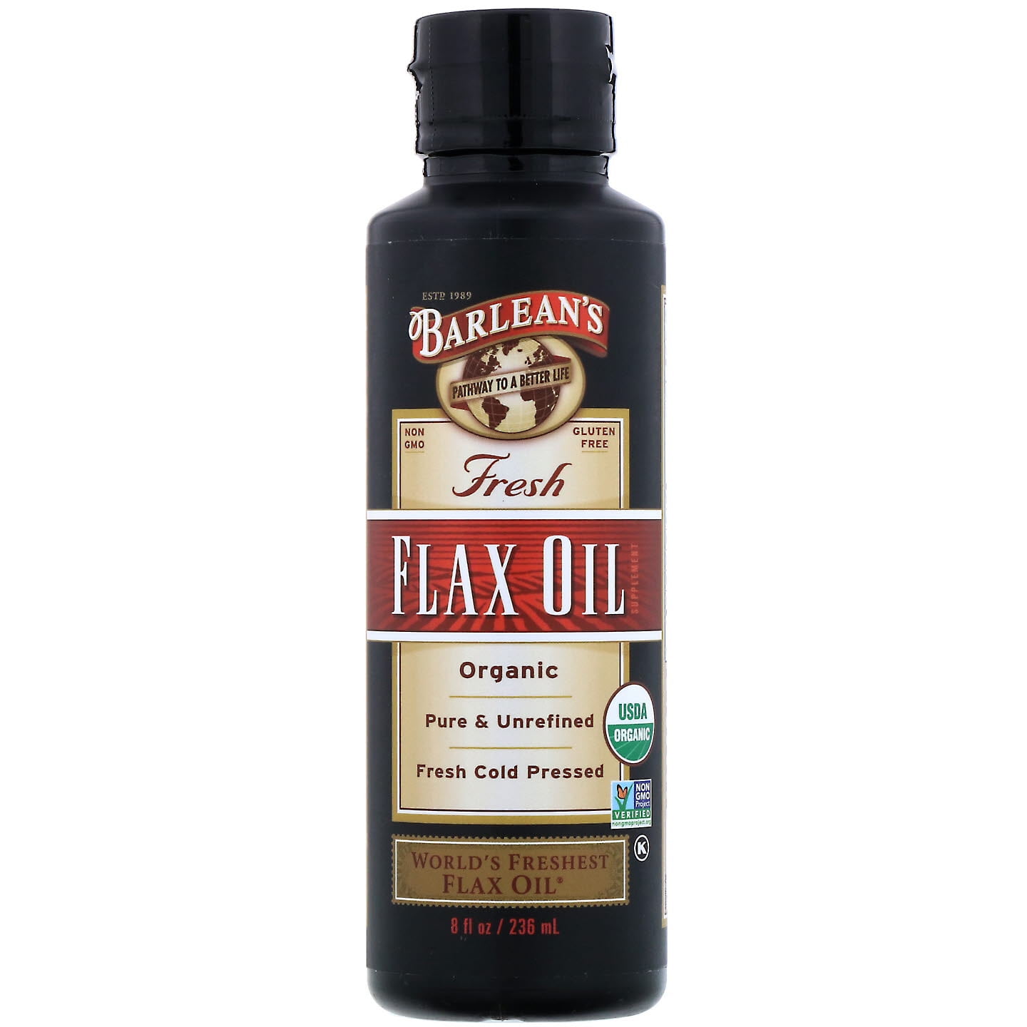 Barleans Organic Oils Barleans Flax Oil, 8 oz - Walmart.com