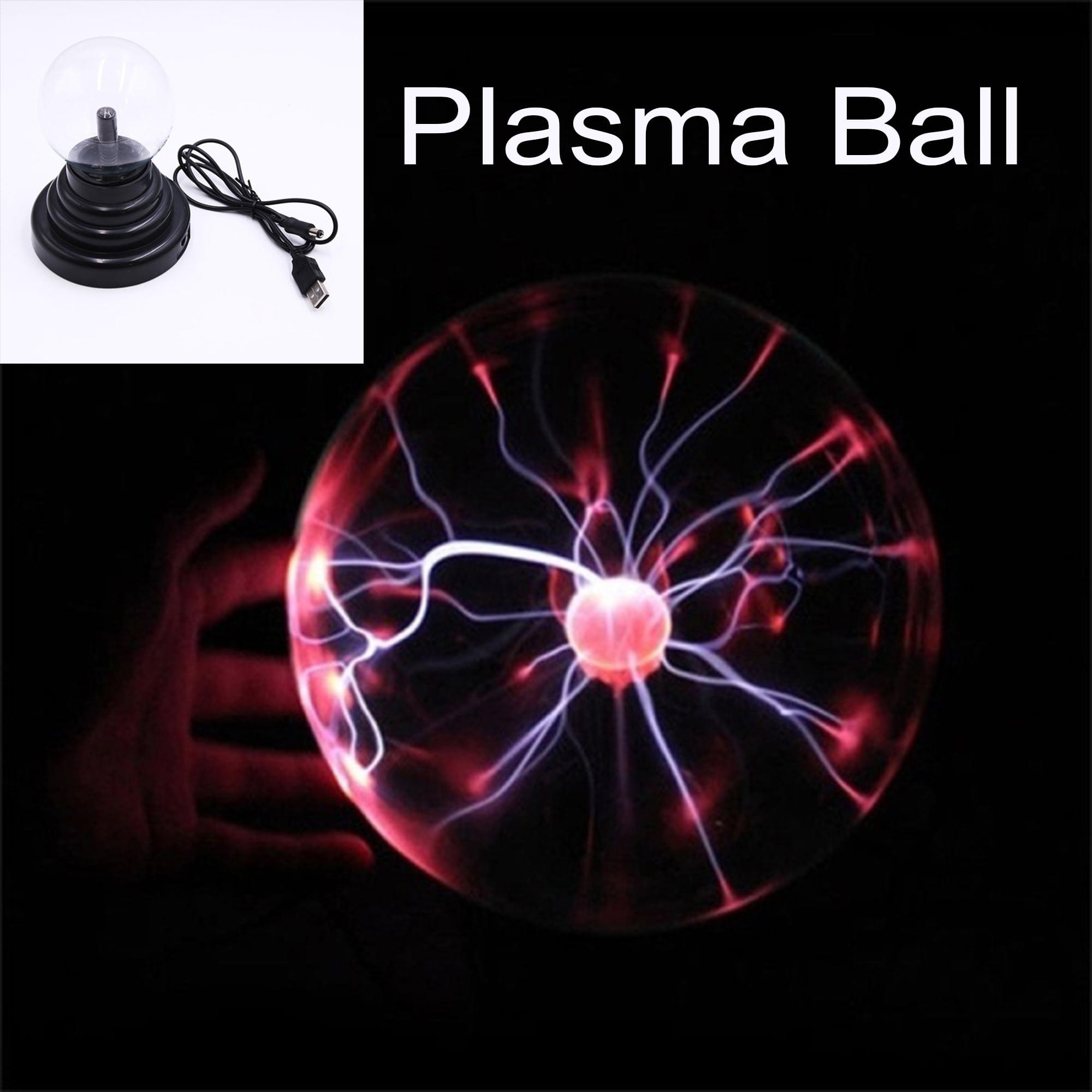 FALEXO Plasma Ball Lamp ,Sphere Lightning Crystal Globe Touch Nebula ...