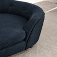 LHYY OVERSIZED Size Oval Semi-Enclosed Dog Sofa-Durable Linen Material ...