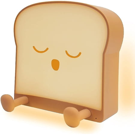 Cool Toast Bread Night Lamp ,cool Desk Lamp With Mobile Phone Stand ...