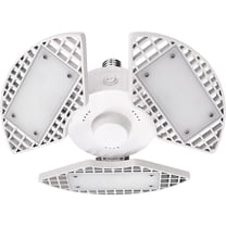 Luxrite LED Garage Light 80W 8000 Lumens Deformable 5000K Bright White ...