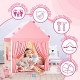 Moncoland Princess Castle Playhouse for kids 3-8 - Large Canvas Indoor ...