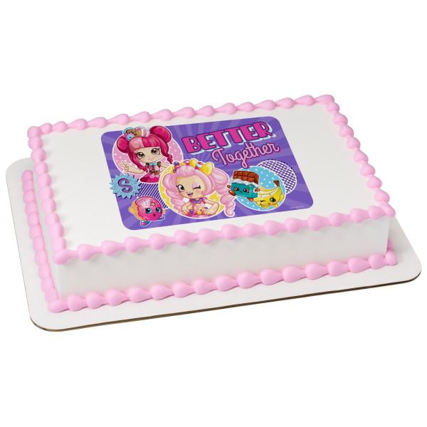 Shopkins Better Together Edible Cake Topper Image - Walmart.com