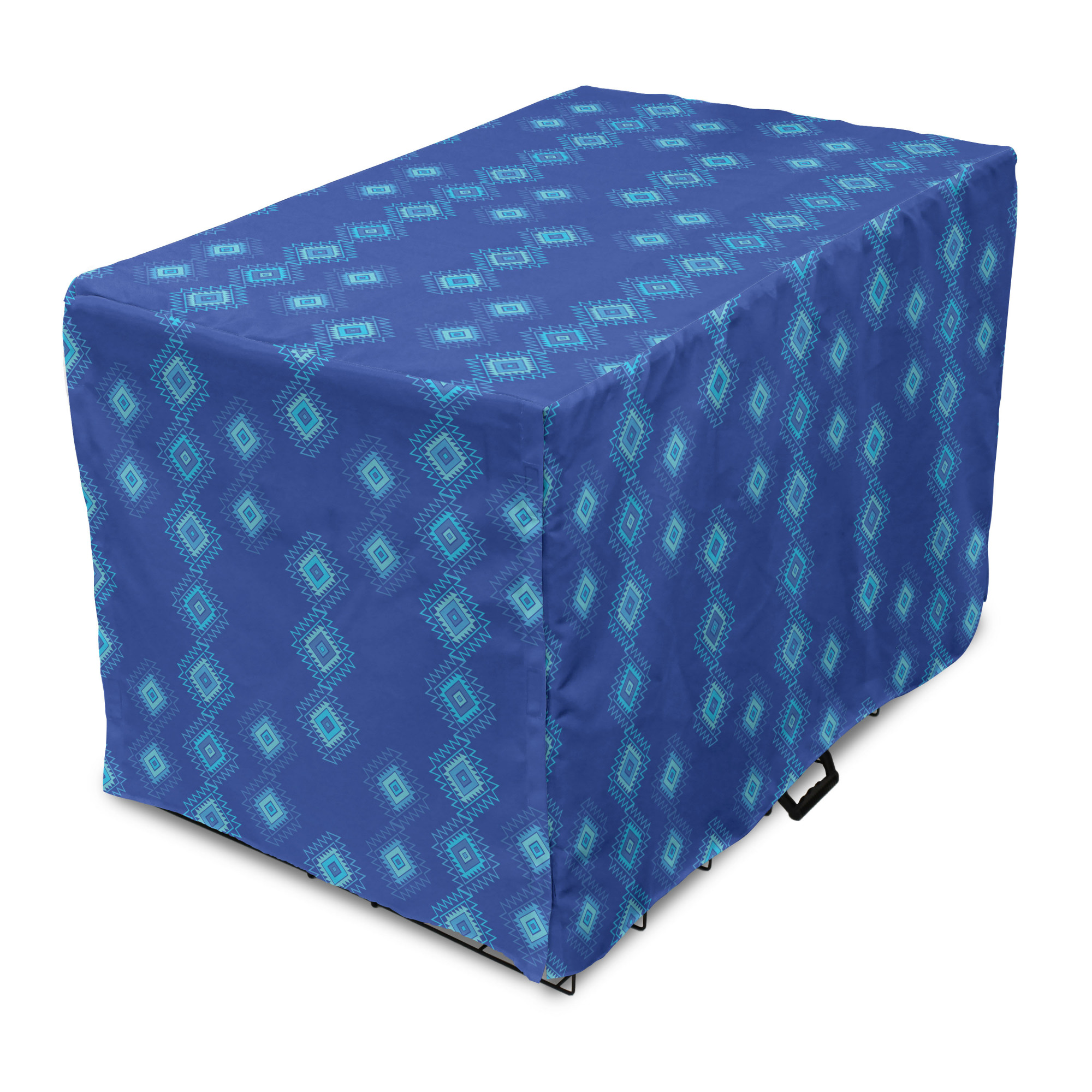Bohemian Dog Crate Cover, Composition of Ornamental Folkloric Motifs ...