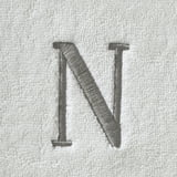 SKL Home Casual Monogram Bath Towel, "N", White - Walmart.com