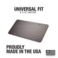 Ultra Thick Blank Brushed Aluminum Composite Metal License Plate Frame ...