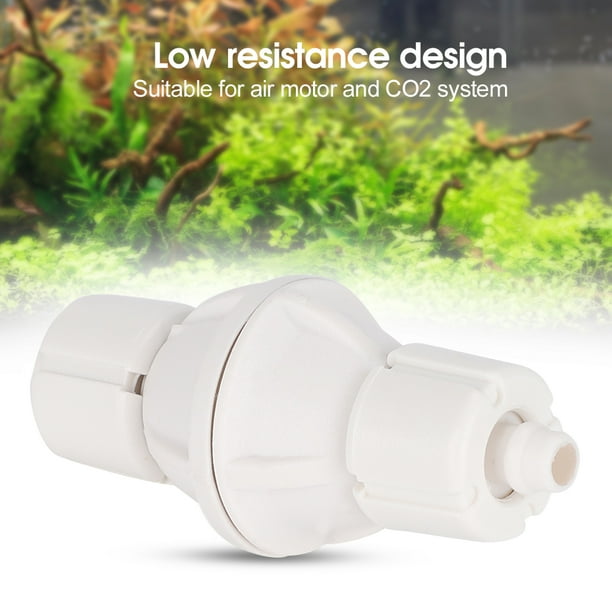 FAGINEY Aquarium Check Valve,CO2 Check Valve,Plastic White Aquarium ...