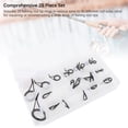 25-Piece Stainless Steel Ceramic Fishing Rod Tip Guide Repair Kit with ...