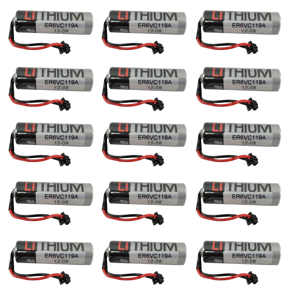 15Pcs ER6V/3.6V Compatible with ER6VC119A ER6V119B 2400mAh Lithium ...