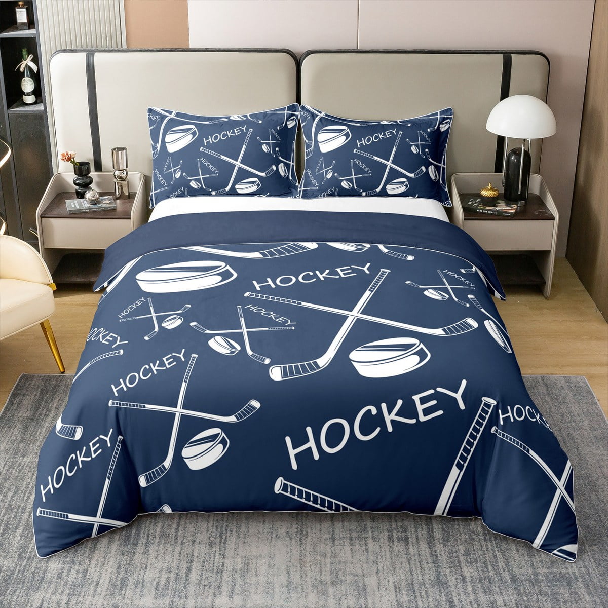 Click here for Erosebridal Teens Ice Hockey 100 Cotton Duvet Cove... prices