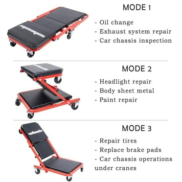 40" Mechanics Creeper Cart W/Adj Tilt Head - Walmart.com