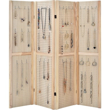 Storage Standard Metal Pegboard Display Rack, Jewelry & Craft Organizer ...