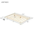 PORKISS Bed Frame, Full Size Bed Frame with LED Lights, Modern Floating ...