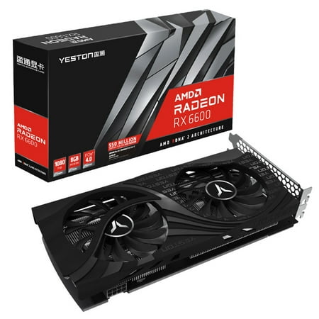 Yeston RX6600-8G D6 GAEA Gaming Graphics 8G128bitGDDR6 Memory 2 Cooling ...