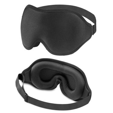 LotFancy Weighted Eye Mask for Sleeping, Hot Cold Compression Eye ...