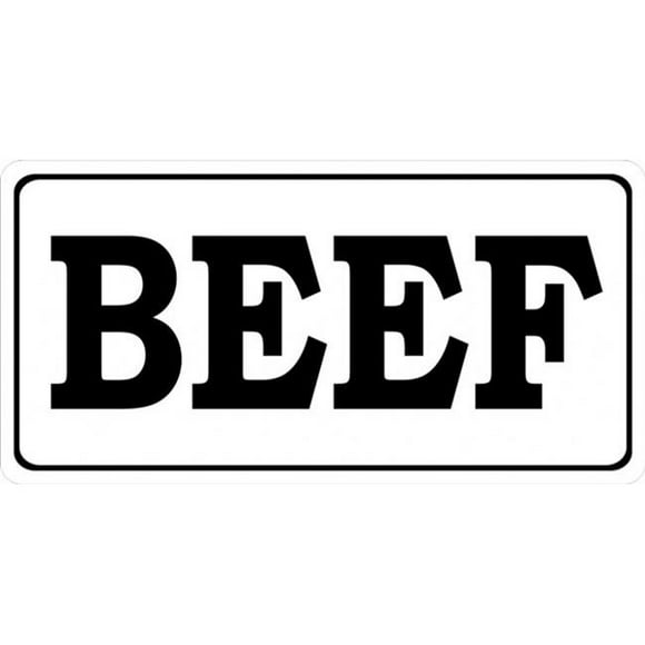Eat Beef License Plate