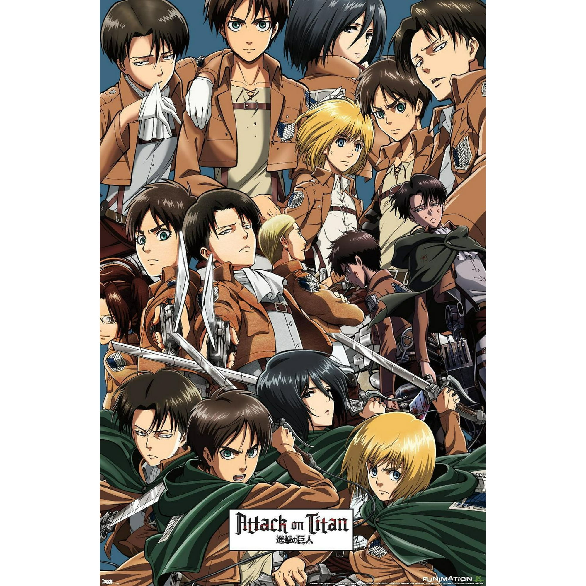 Click here for Trends International Attack On Titan - Collage Wal... prices