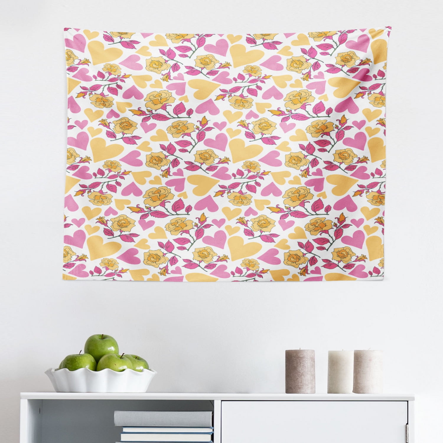 Abstract Tapestry, Continuous Round Medallion Grid with a Geometric ...