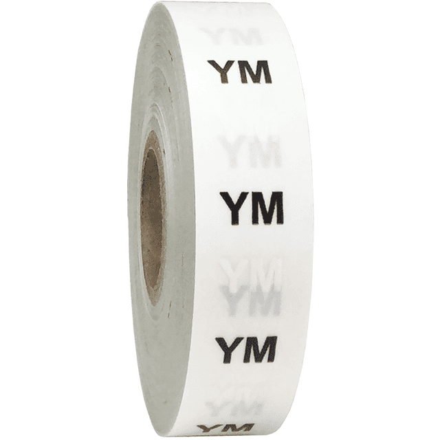 Clear Youth YM Modern Design Clothing Size Strip Stickers, 3/4 x 6 ...