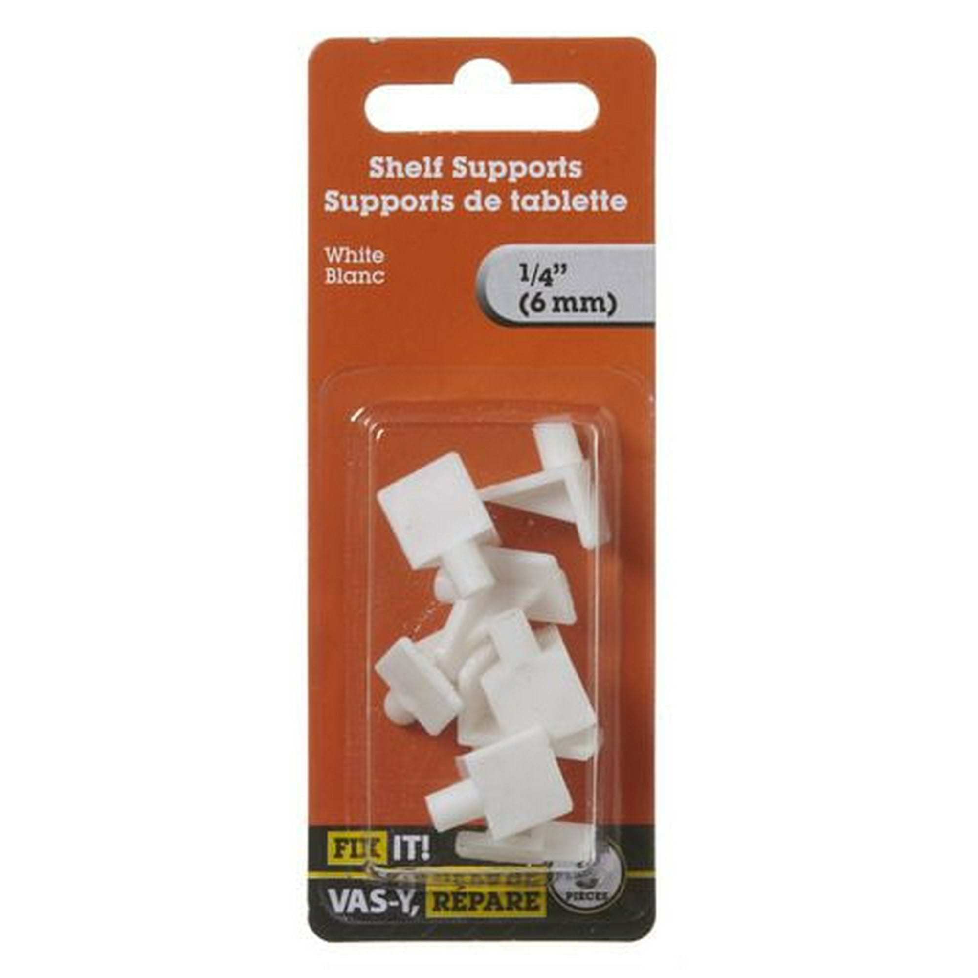 Click here for Hardware Essentials 1/4 White Shelf Rest Clear 8 P... prices