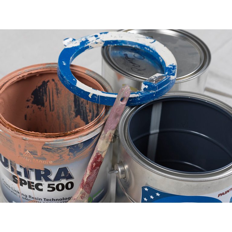 Colorful Paint Cans Dripping