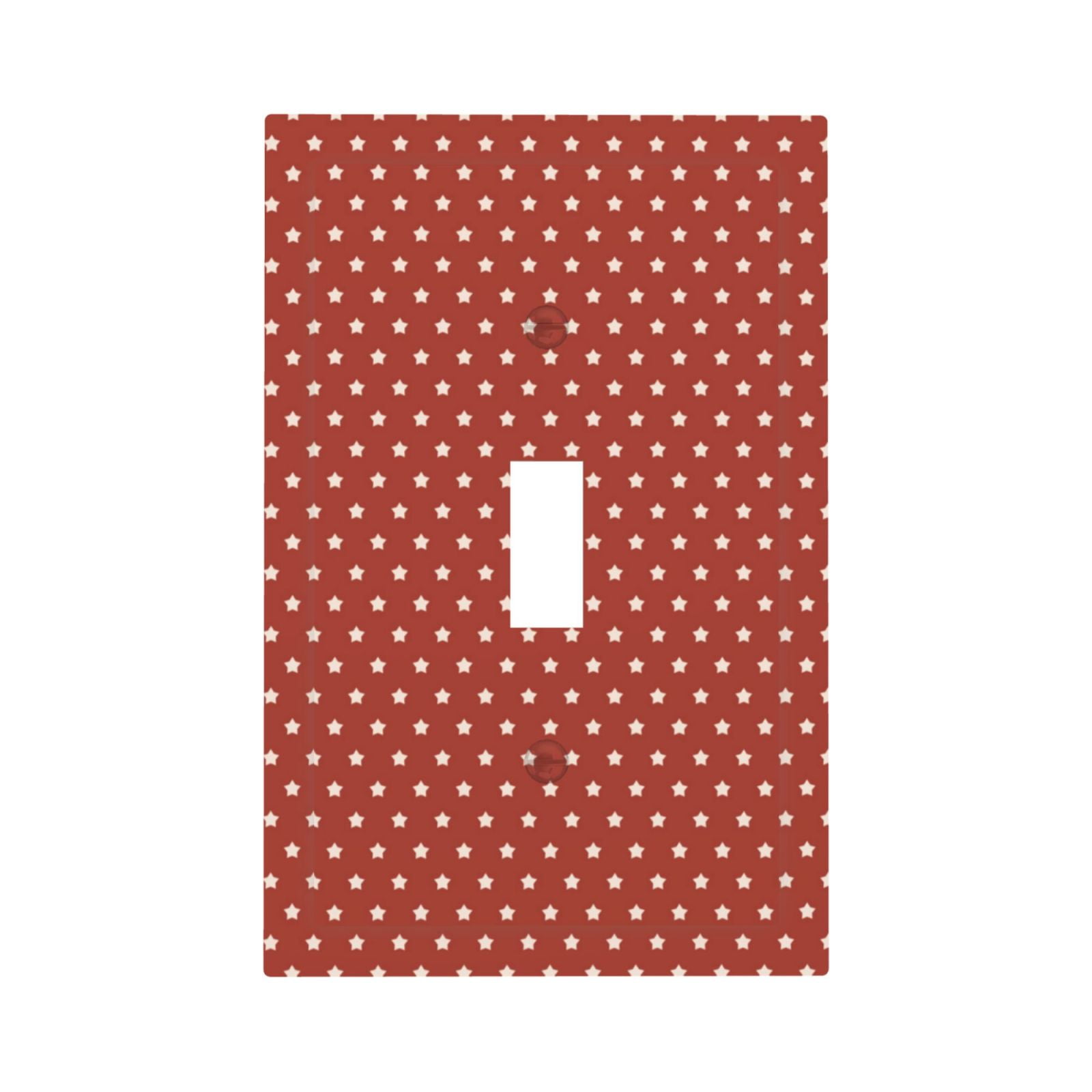 DouZhe 1-Gang Toggle Switch Wallplate, Patriotic Stars Red Background ...