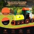 Gymax 8' Halloween Yard Inflatable Train Blow Up Outdoor Spooky ...