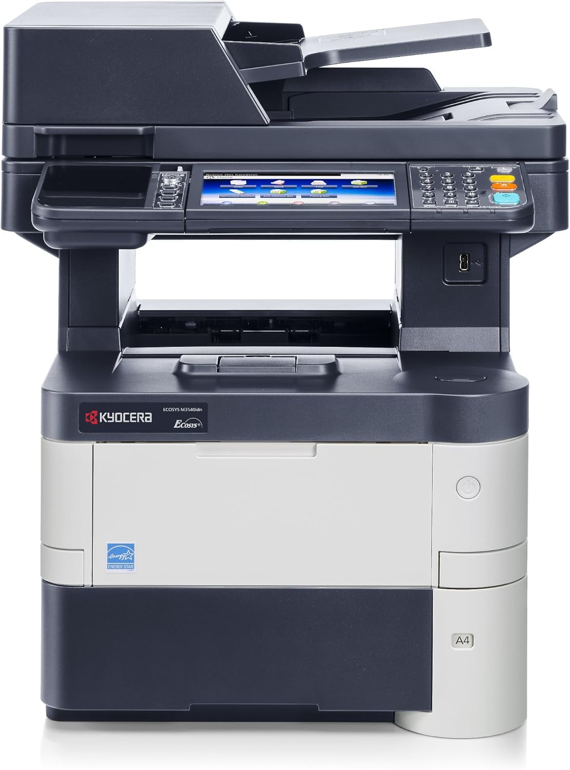 Restored Kyocera ECOSYS M3540idn B&W Multifunction Printer – 50 PPM, 7 ...